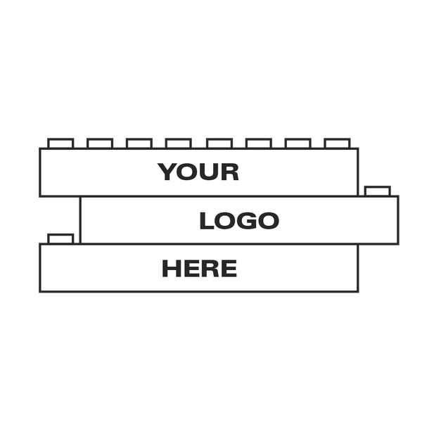 Customized Logo Bricks (2x8) x100